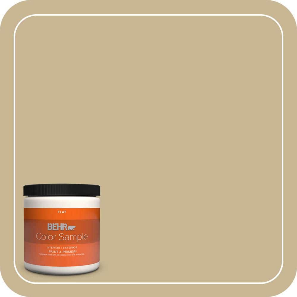 BEHR PREMIUM PLUS 8 oz. #MQ2-30 Spring Wheat Flat Interior/Exterior ...