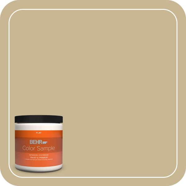 BEHR PREMIUM PLUS 8 oz. #MQ2-30 Spring Wheat Flat Interior/Exterior ...