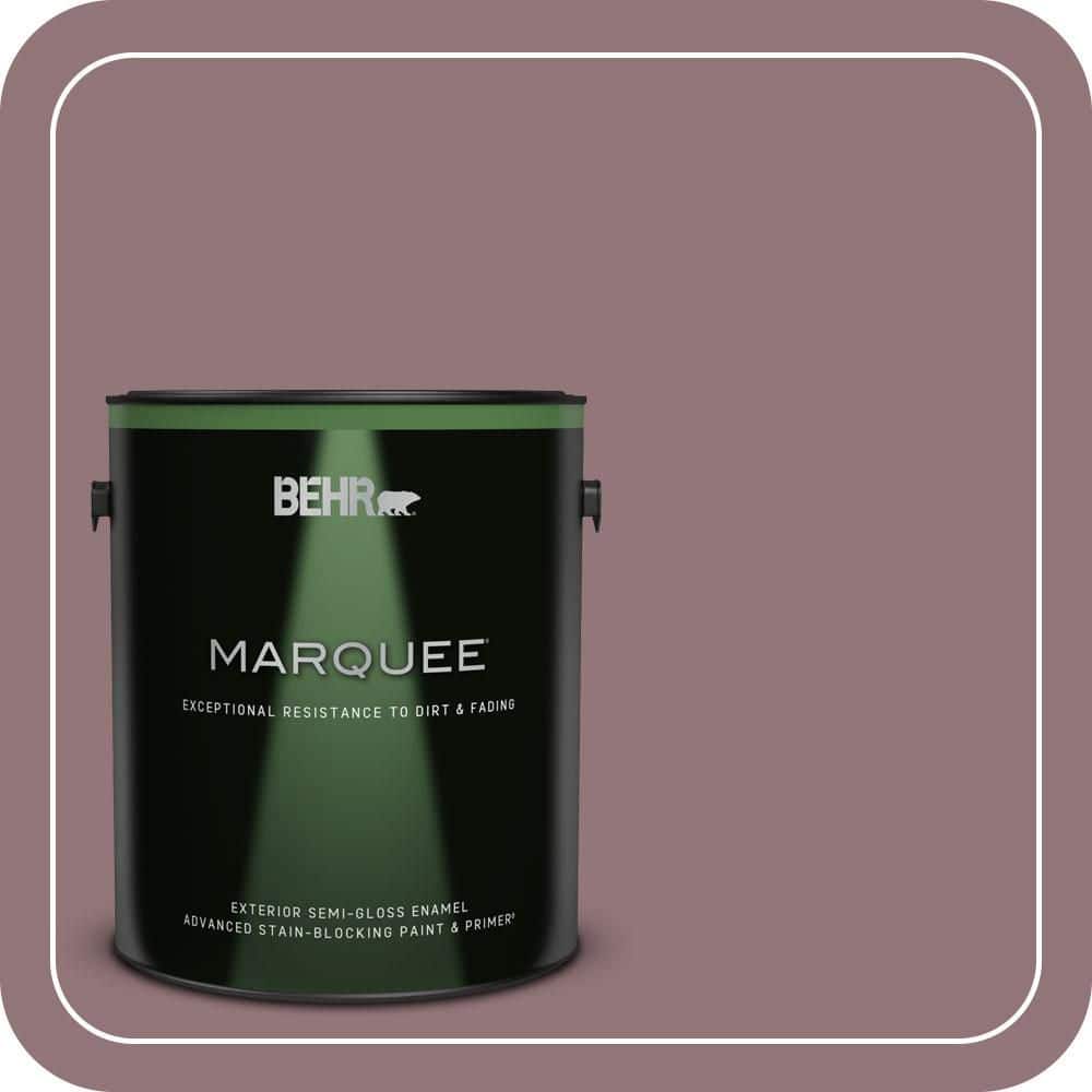 BEHR MARQUEE 1 gal. #110F-5 Phantom Hue Semi-Gloss Enamel Exterior ...