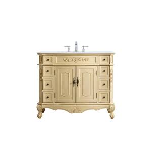 Timeless Home 27 in. W x 21 in. D x 35 in. H Single Bathroom Vanity in ...