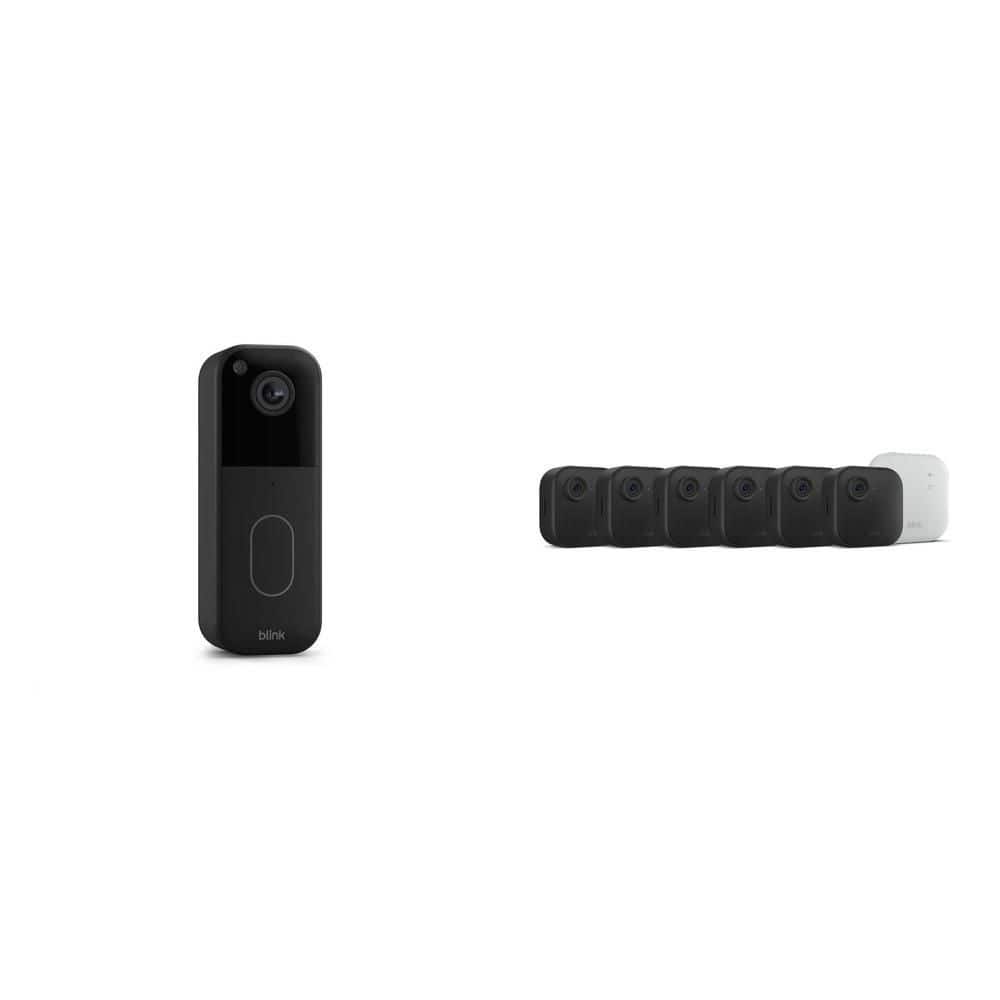 Blink Wireless Video Doorbell with HD View, 2-Way Talk and 6-Cam ...