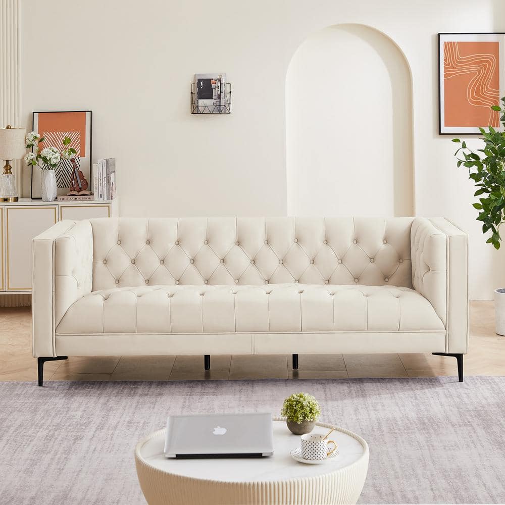 Cream Leather Couch And Loveseat | Cabinets Matttroy