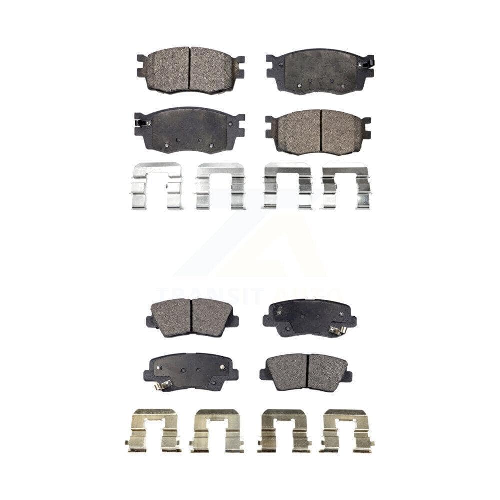 TEC Front Rear Ceramic Brake Pads Kit For 2011 Hyundai Accent KTC ...