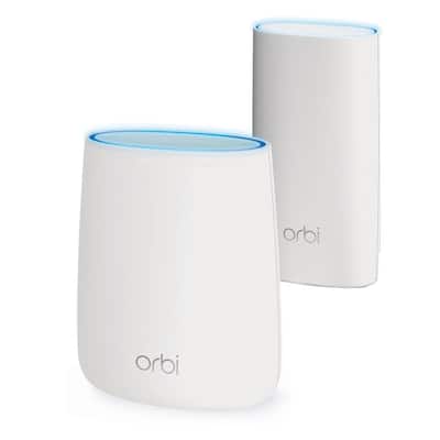 Netgear Orbi AC2200 Tri-Band WiFi Mesh System with Router + 1 Wall-plug ...