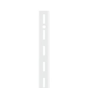 Everbilt 46 in. White Single Track Steel Upright for shelf bracket ...