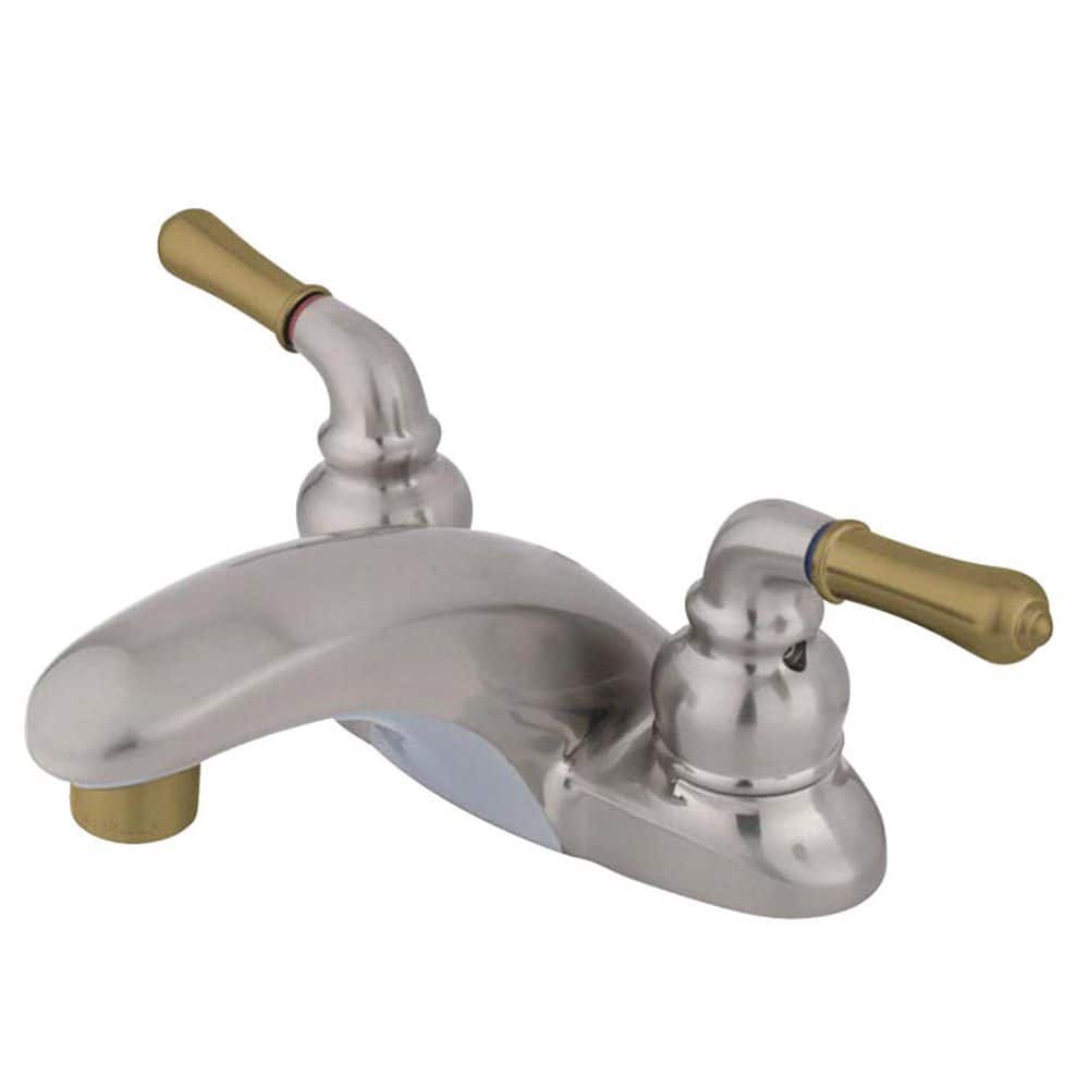 Kingston Brass Magellan 4 in. Centerset 2-Handle Bathroom Faucet in ...
