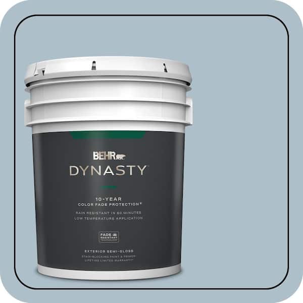 BEHR DYNASTY 5 gal. #570E-3 Liberty Gray Semi-Gloss Exterior Stain ...