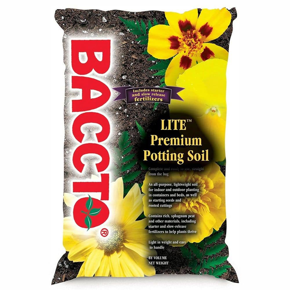 BACCTO 20 Qt. Baccto Lite Premium Indoor Outdoor Potting Soil Bag 1420P ...