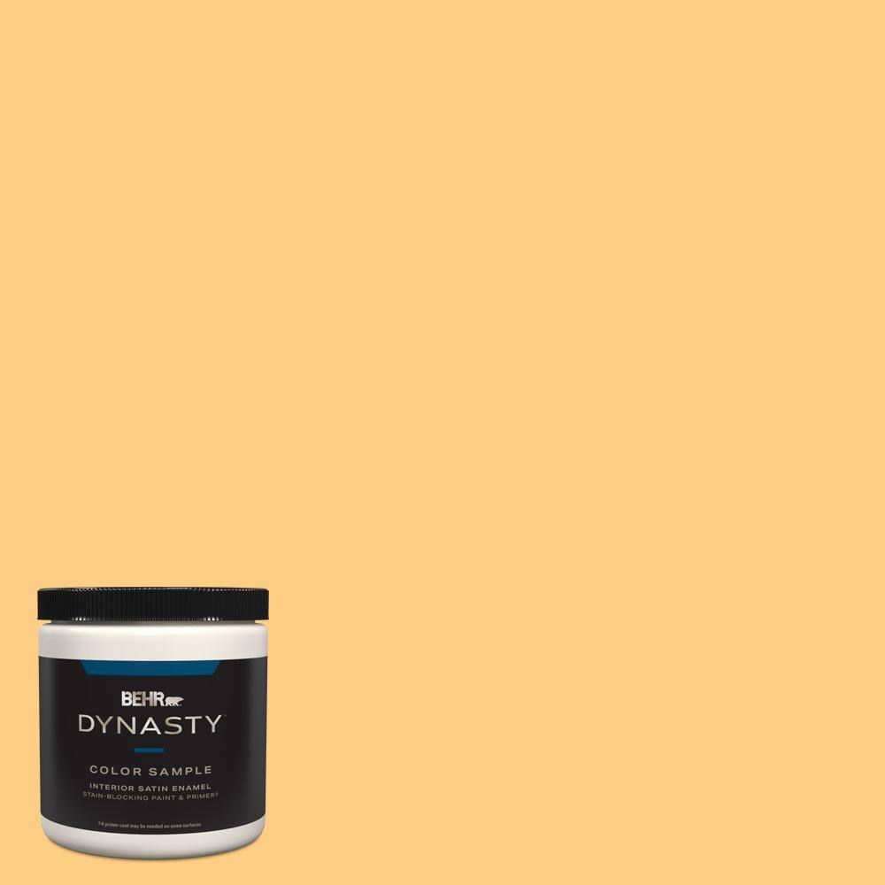 BEHR DYNASTY 8 oz. #P250-4 Equatorial Satin Enamel Stain-Blocking ...