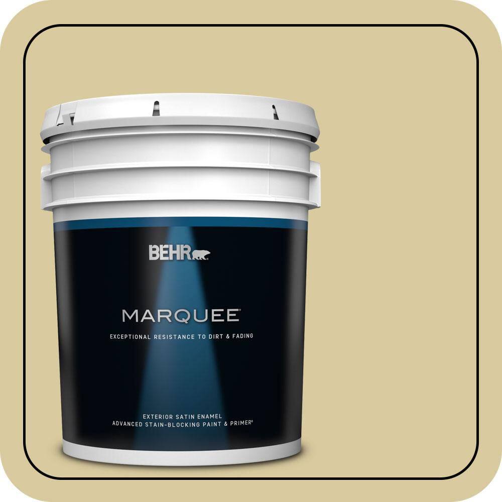 BEHR MARQUEE 5 gal. #380F-4 Ground Ginger Satin Enamel Exterior Paint ...
