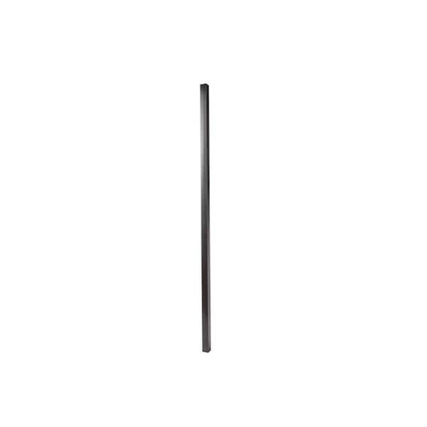 2 in. x 2 in. x 6.5 ft. Black Metal Fence Post with Post Cap 58285258 ...