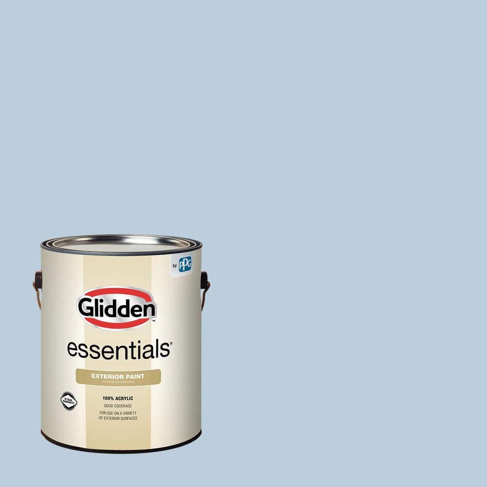 Glidden Essentials 1 gal. PPG1155-4 Constellation Satin Exterior Paint ...