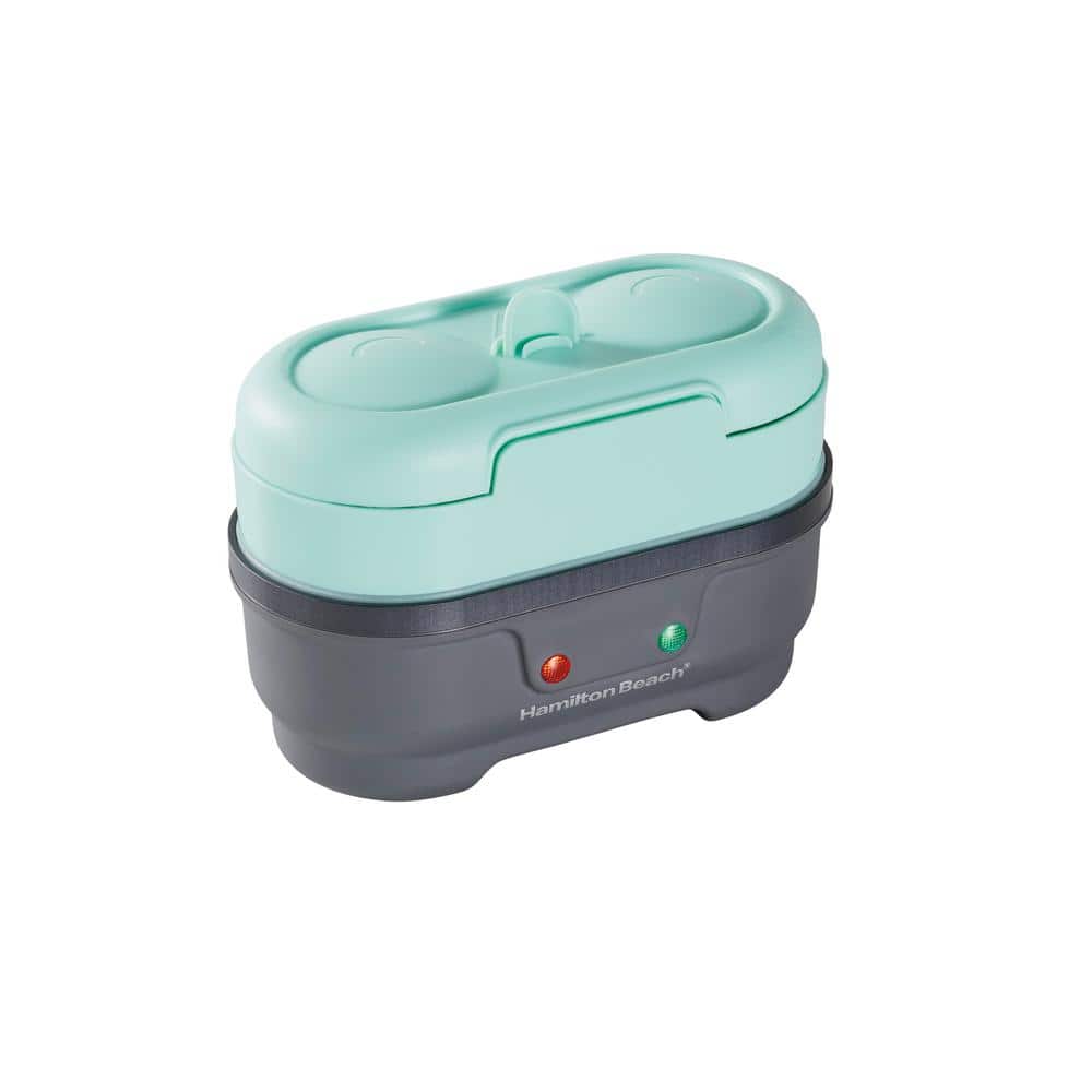 Hamilton Beach 6-Egg Green Egg Bite Cooker with Hard-Boiled Eggs Insert ...