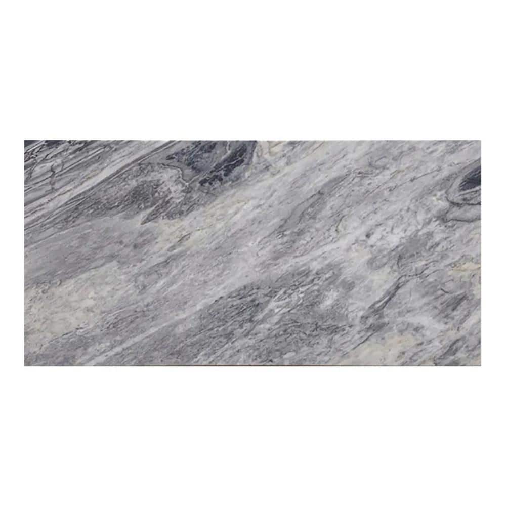 Apollo Tile Grandis 4 in. x 5 in. Polished Gray Marble Large Format ...