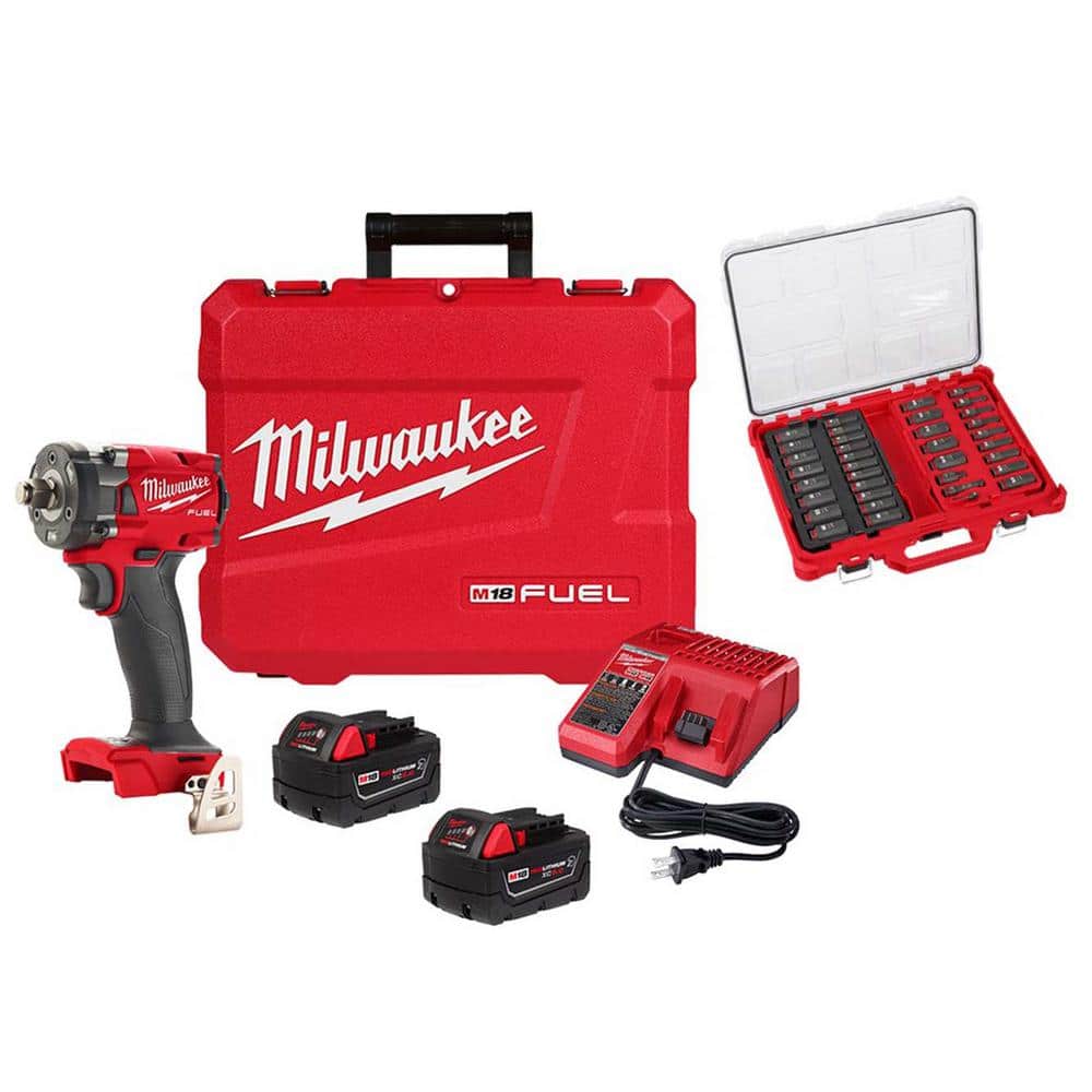 Milwaukee M18 FUEL 18V Lith-Ion Brushless Cordless 1/2 in. Compact ...