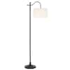 Hampton Bay Carver 58 in. Black Downbridge Floor Lamp 24123-000 - The ...
