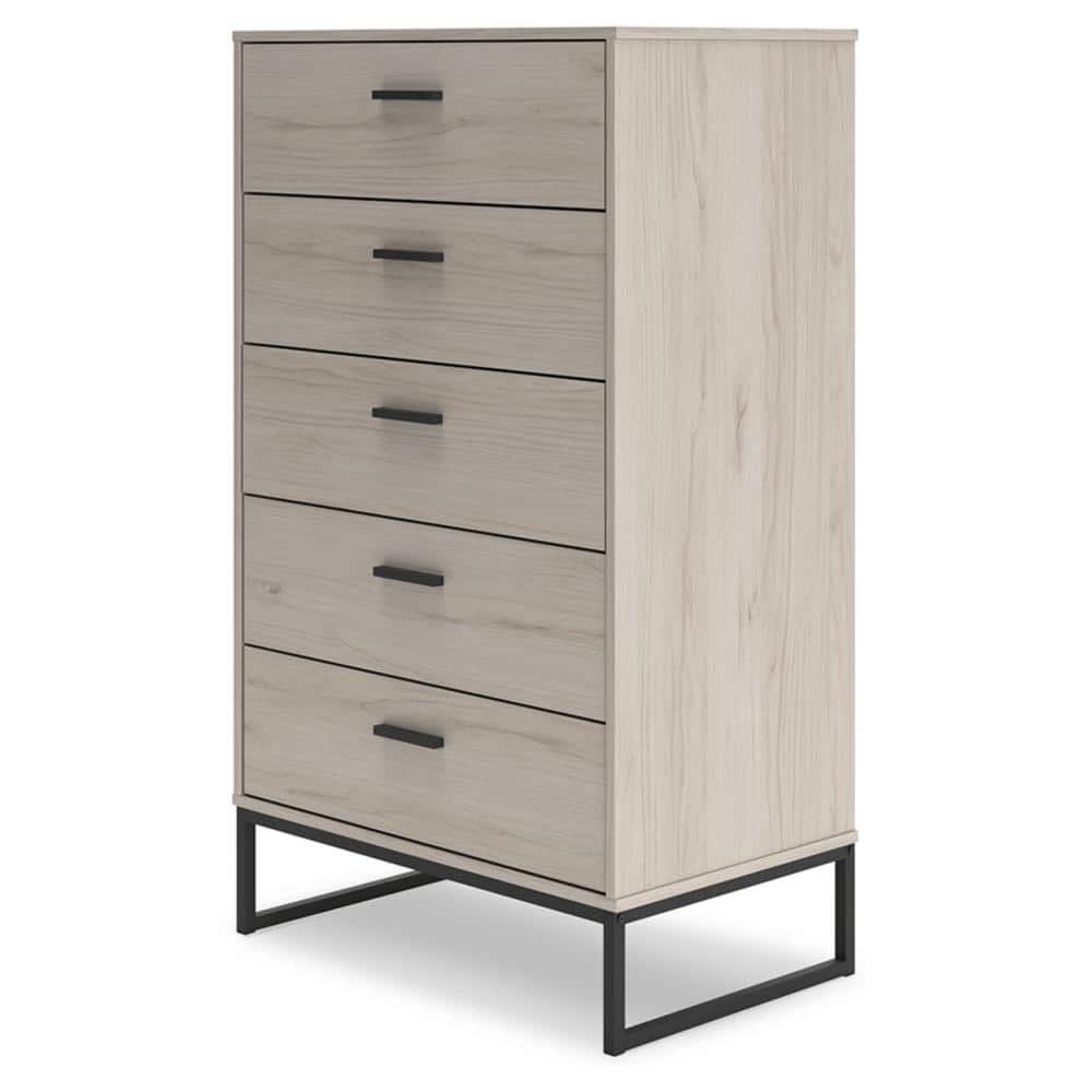 Signature DESIGN BY ASHLEY Socalle Gray 5 Drawer 29.88 in. Chest of ...