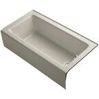 KOHLER Bellwether 5 ft. Rectangle Right Drain Soaking Tub in Sanbar K ...
