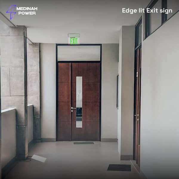 Exit Signs Over Doors