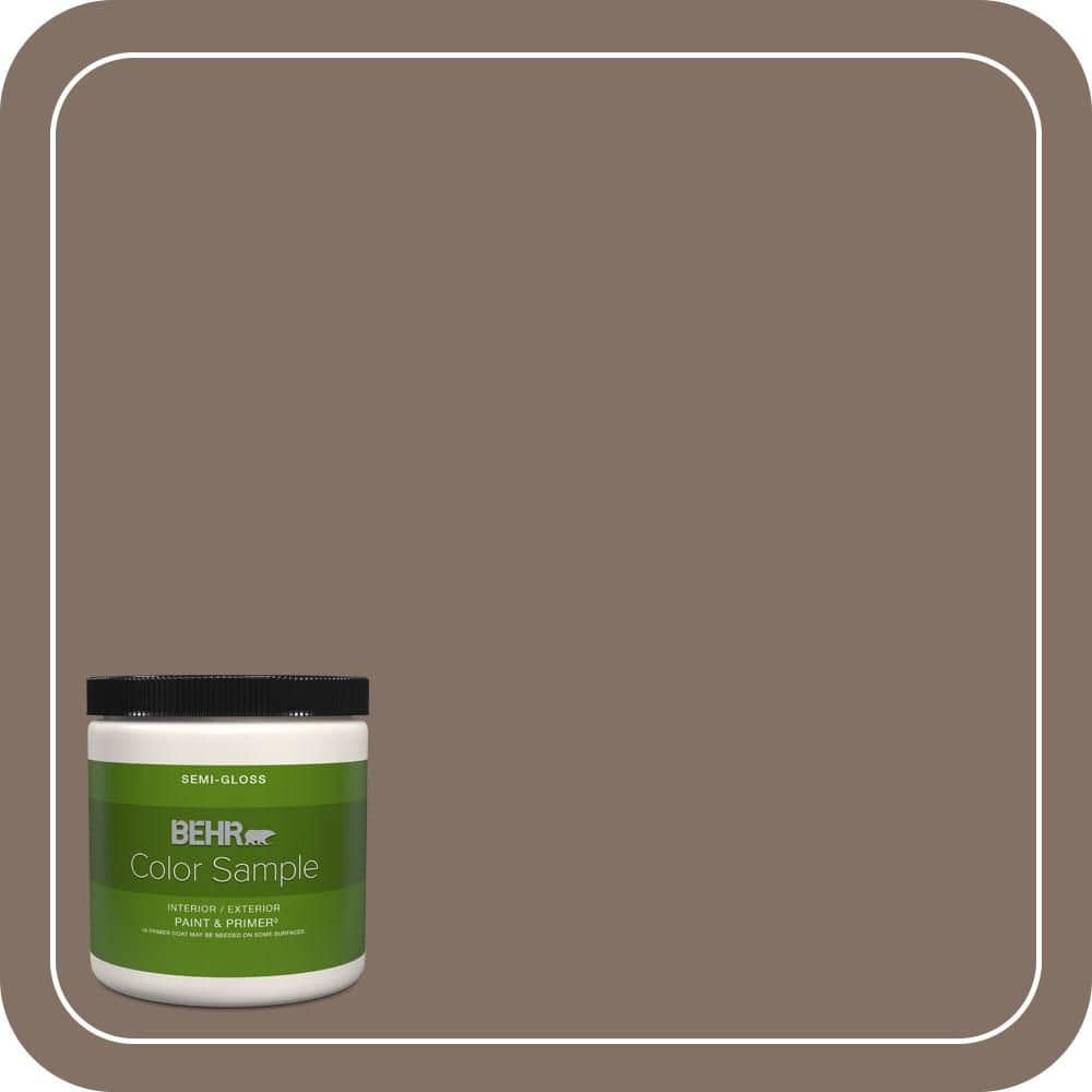 BEHR PREMIUM PLUS 8 oz. #PPU5-17 Cardamom Spice Semi-Gloss Interior ...