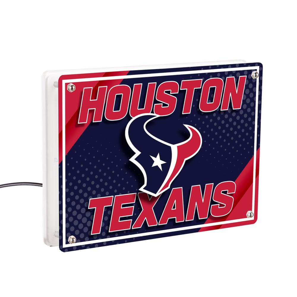 Evergreen Houston Texans NFL Football Blue Rectangle Desklite LED Decor ...