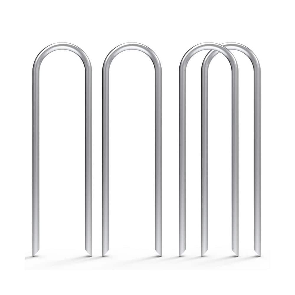 Angel Sar 6 in. Garden Stakes Heavy Duty 11 Gauge Galvanized Yard ...