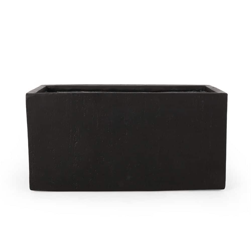 1-Piece 31.25 in. L x 15.75 in. W x 16 in. H Rectangle Black Plastic ...