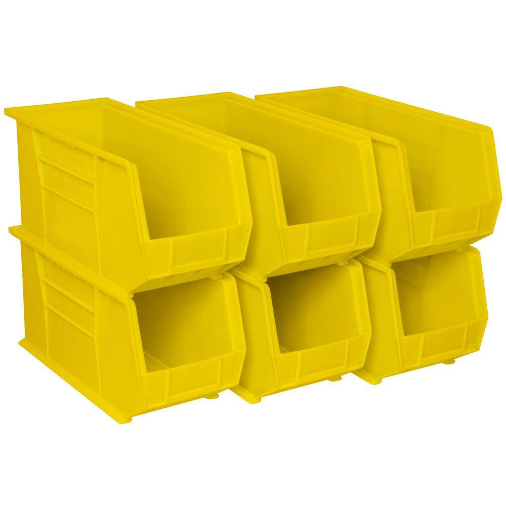 Akro-Mils 30265 Series, 8 1/4 in. W x 18 in. D x 9 in. H, Yellow ...