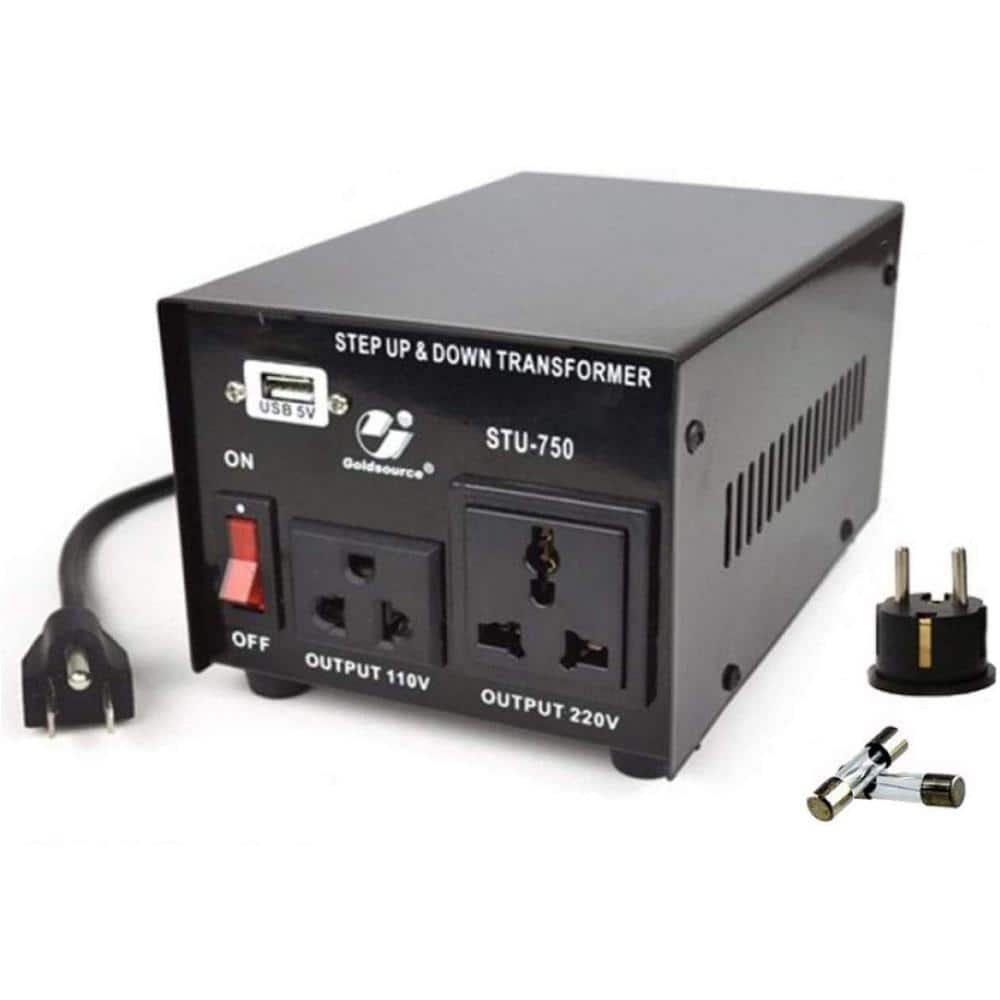 Lukyamzn 750-Watt Transformer Converter (110V-220V, 220V to 110V) with ...
