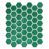 Daltile Restore Green 10 in. x 12 in. Glazed Ceramic Hexagon Mosaic ...