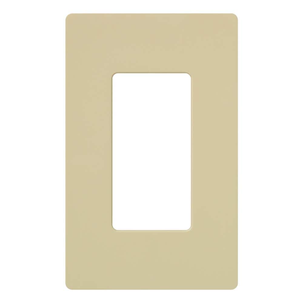Lutron Claro 1 Gang Wall Plate for Decorator/Rocker Switches, Gloss ...