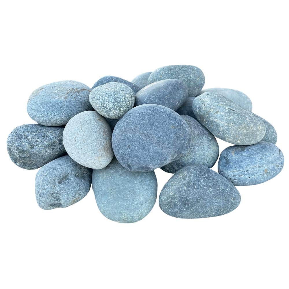 Classic Stone 10 cu. ft. Mexican Beach Pebbles Grey Decorative Stone ...