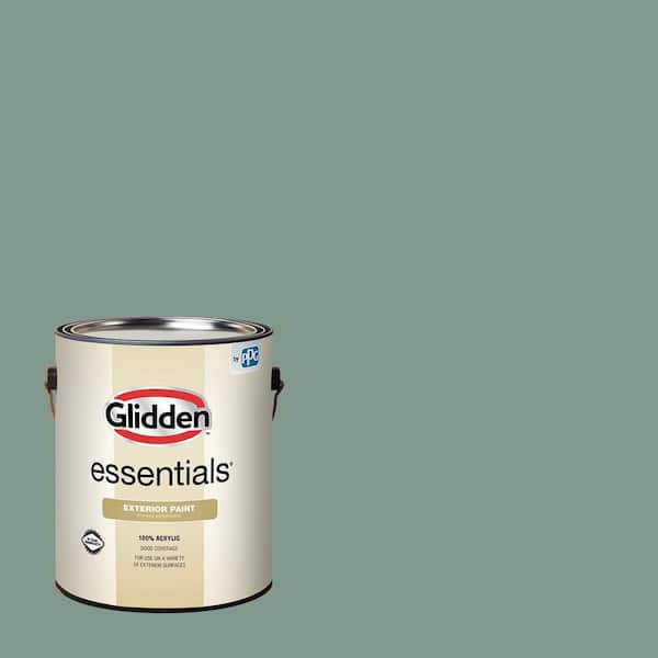 Glidden Essentials 1 gal. PPG1135-5 Paradise Found Satin Exterior Paint ...
