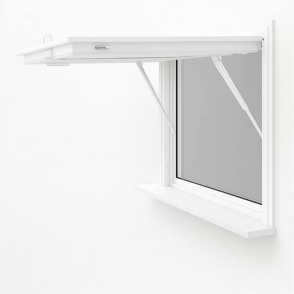 TEZA DOORS Teza 60 in. x 42 in. Aluminum Low-E Double-Pane Clear Glass Awning Window with Screen ...