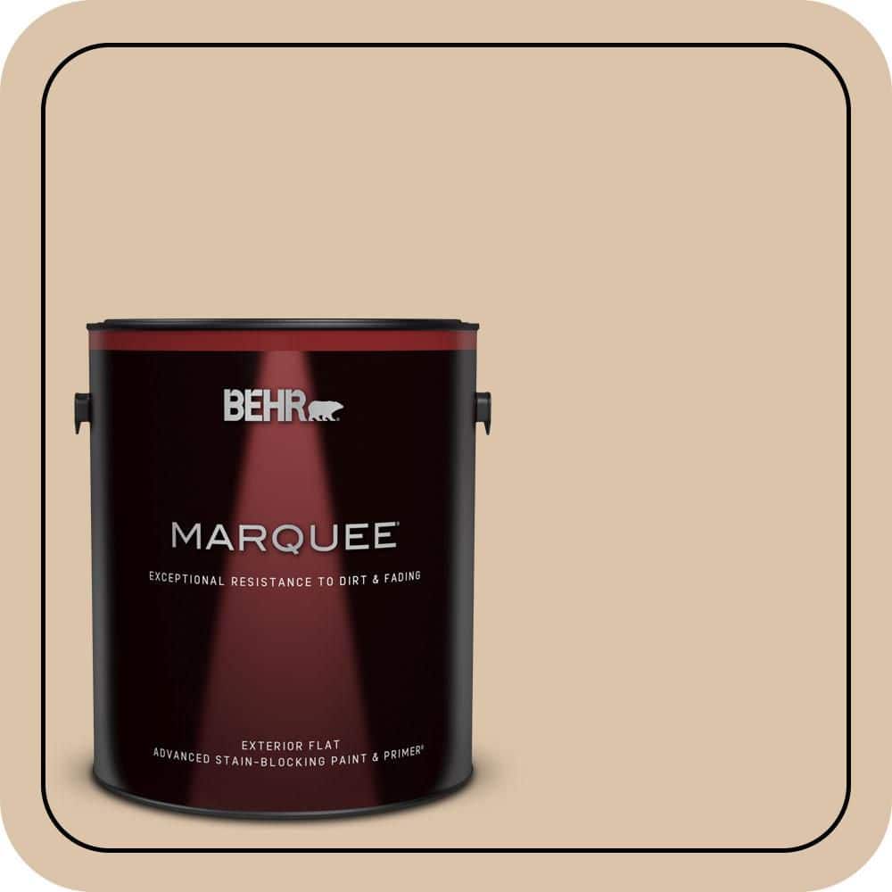 BEHR MARQUEE 1 gal. #PPU4-08 Plateau Flat Exterior Paint & Primer ...