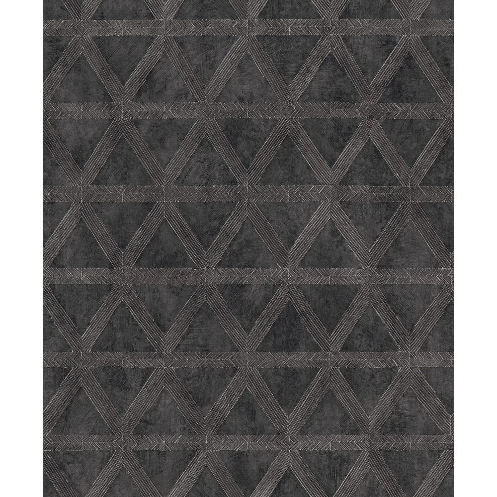 Utopia Collection Black Tri-Prism Effect Sheen Finish Vinyl on Non ...