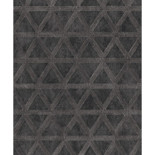 Utopia Collection Black Tri-Prism Effect Sheen Finish Vinyl on Non ...