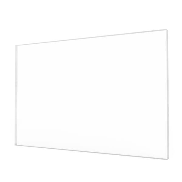Fab Glass and Mirror Plexiglass 5 in. x 7 in. Clear Rectangular Acrylic ...