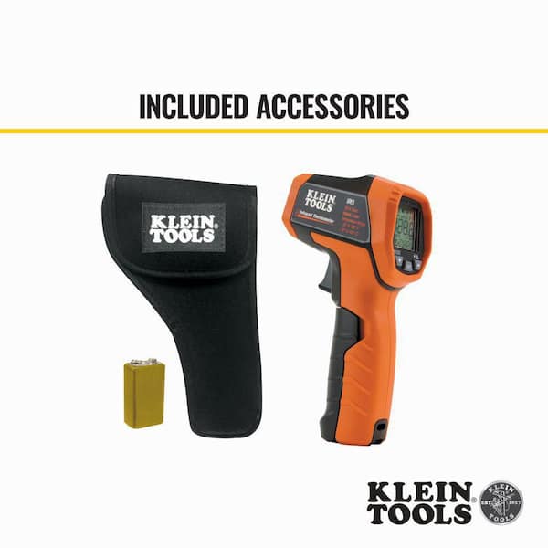 Klein Tools Infrared Temperature Gun, Dual Laser 12:1 IR Thermometer ...