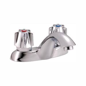 Delta Commercial 4 in. Centerset 2-Handle Bathroom Faucet in Chrome ...