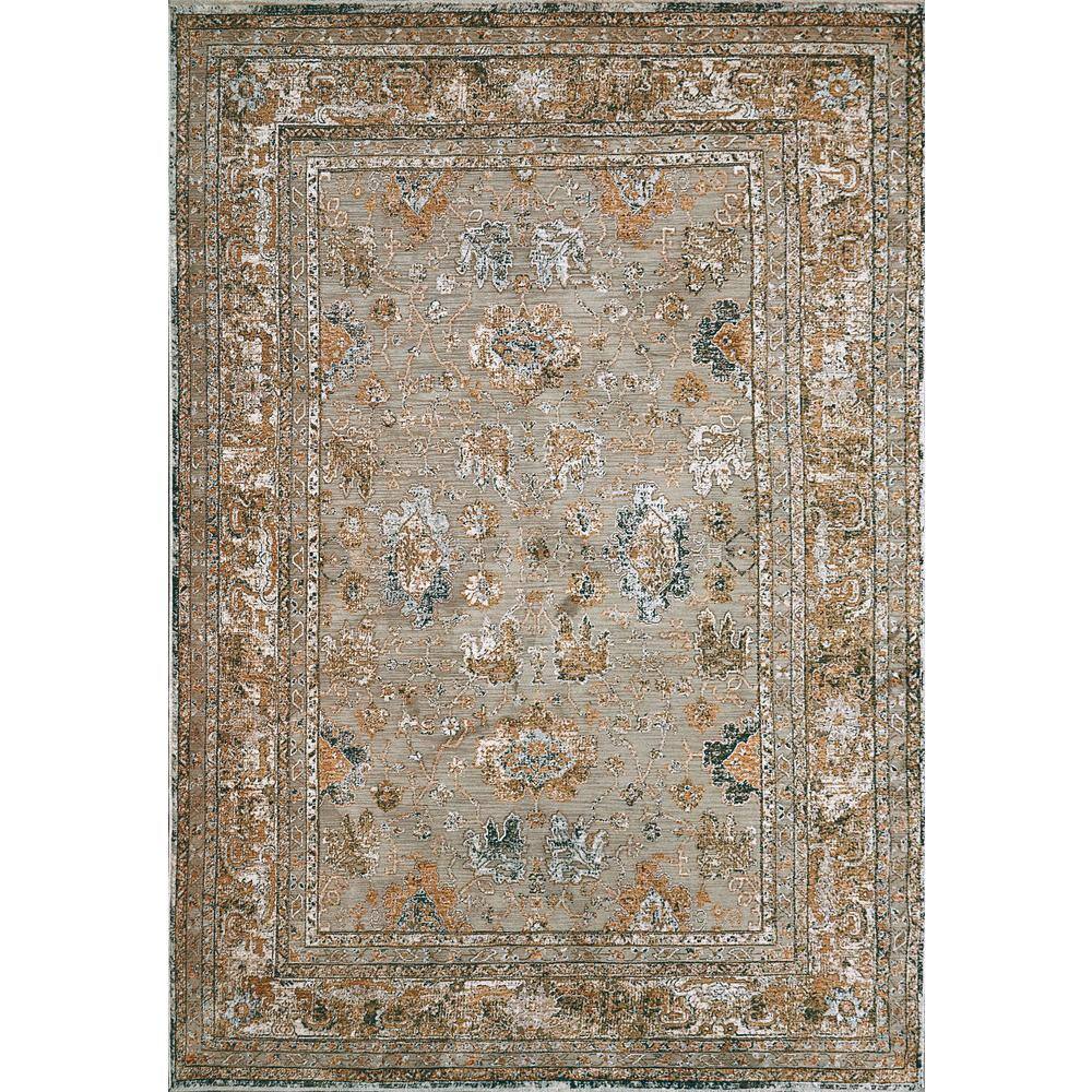 Dynamic Rugs Cullen Taupe/Brown 2 ft. X 7 ft. 5 in. Oriental Indoor ...