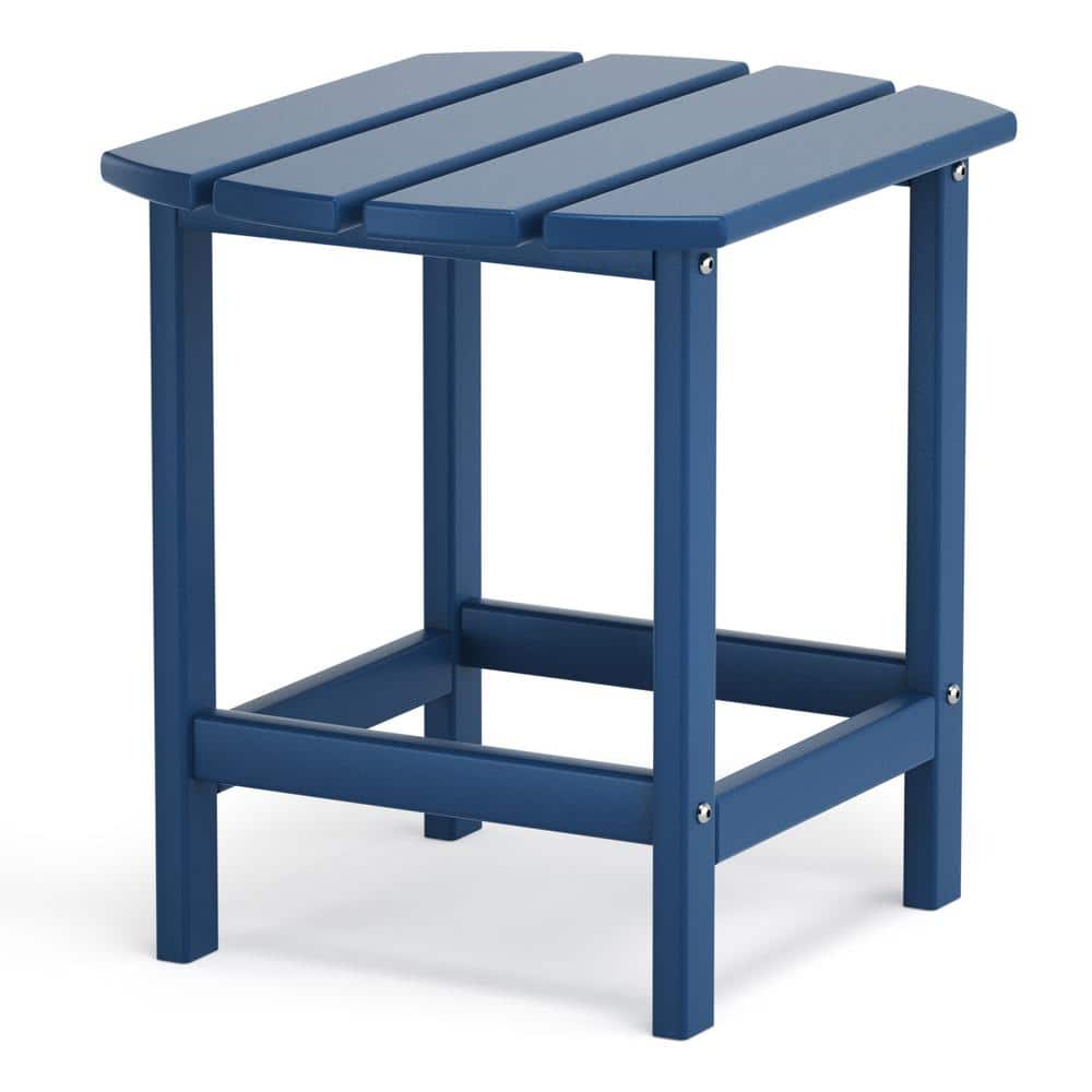 UPLAND All-Weather Resistant HDPE Patio Adirondack Side Table, Navy Blue ST-HE01-NB - The Home Depot