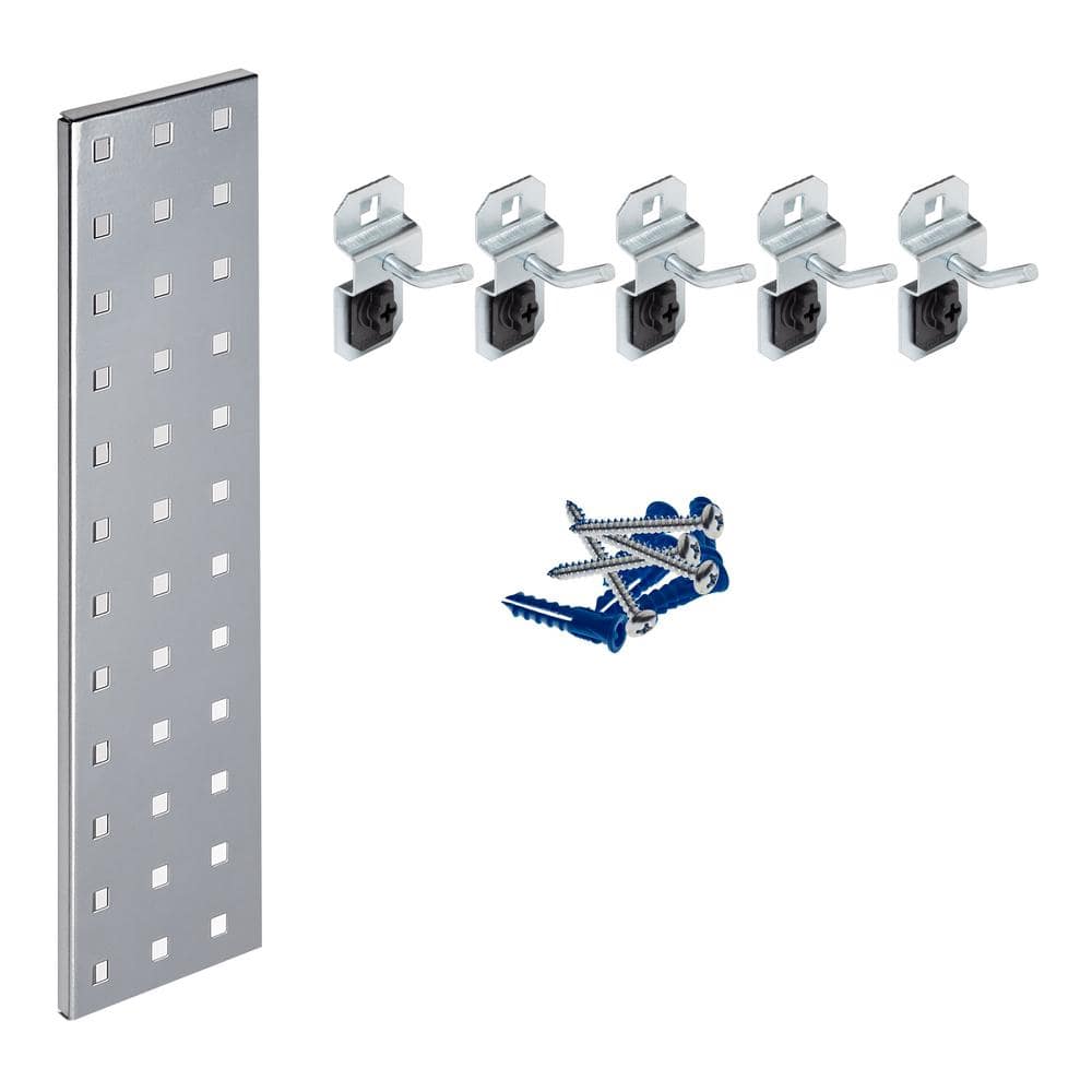 Triton Products Silver Key Pegboard Kit with (1) 18 in. x 4.5 in. Steel ...