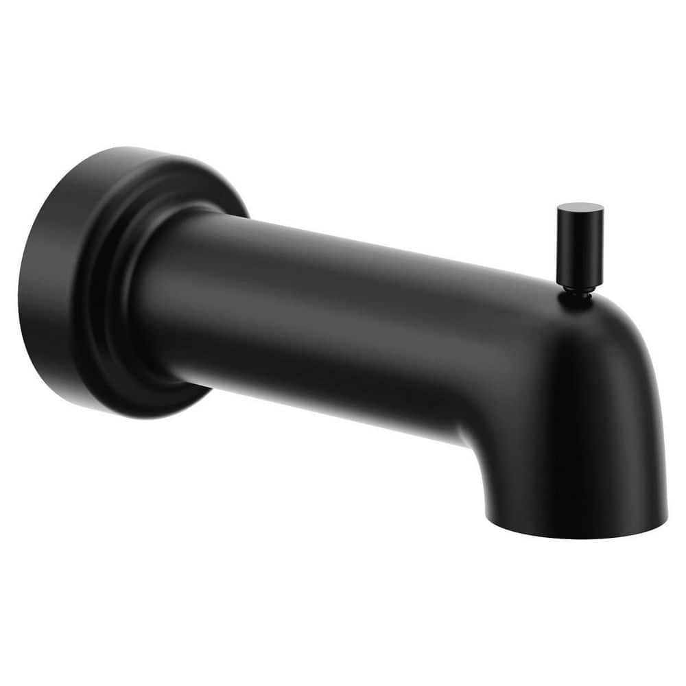 MOEN Tub Spout with Diverter in Matte Black 3890BL - The Home Depot