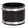 Fernco 4 in. x 4 in. PVC DWV Mechanical Flexible Coupling P1056-44 ...