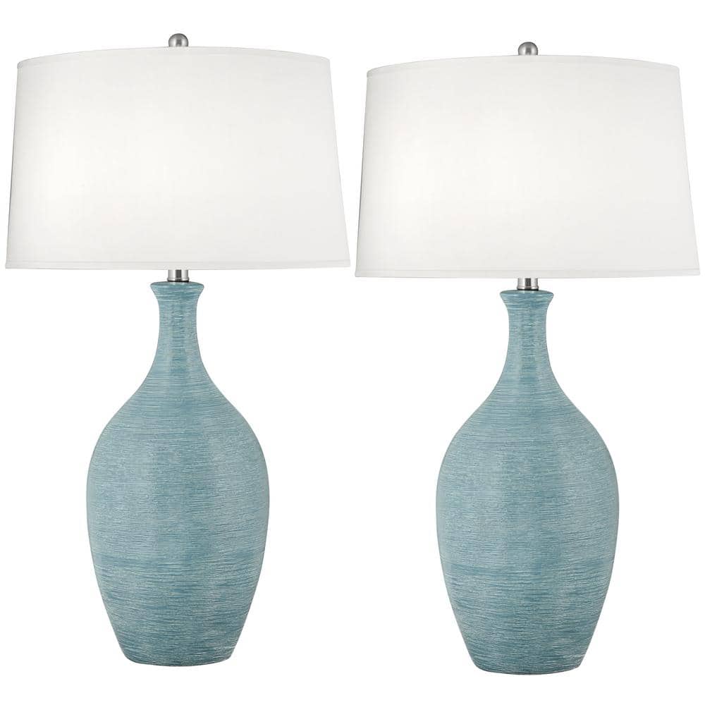 Filare Spun Blue 31 in. Spun Sky Blue Table Lamp (Set of 2) SB799DWH ...