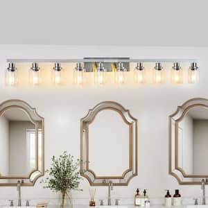 EDISLIVE Orillia 51.2 in. 7-Light Chrome Bathroom Vanity Light with ...
