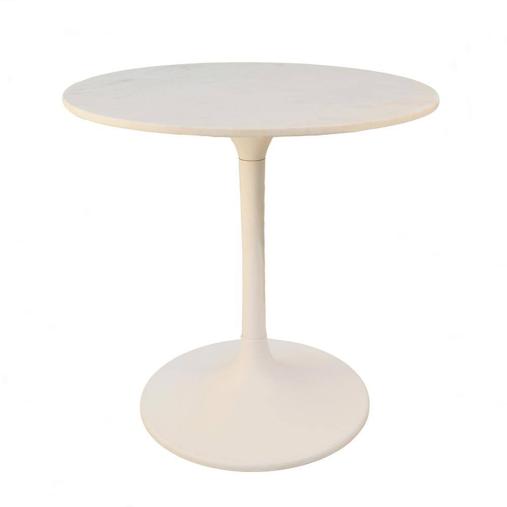 Have a question about 30 in. Enzo White Round Marble Top Dining Table ...