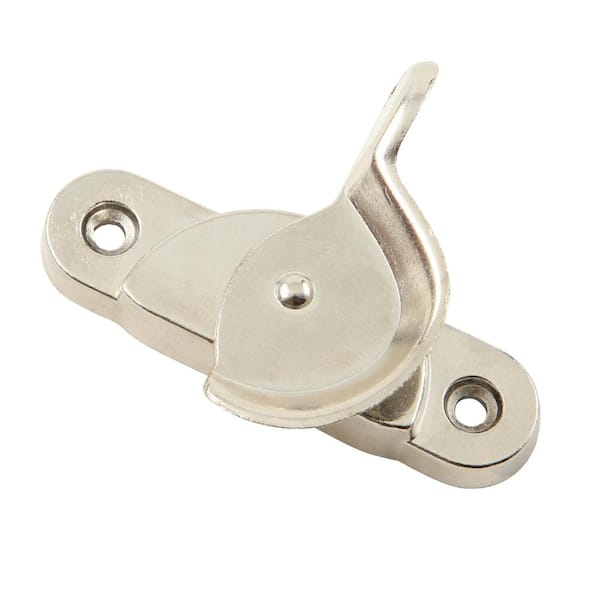 Everbilt Satin Nickel Steel Window Sash Lock 33714 - The Home Depot