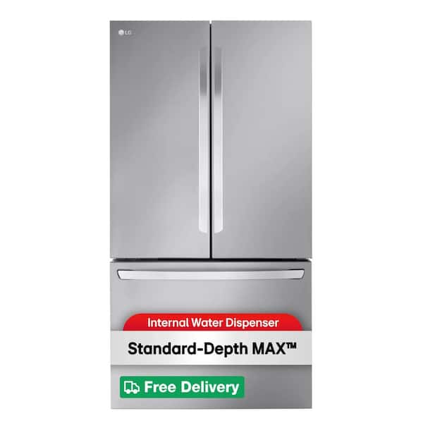 LG 32 cu. ft. Smart Standard-Depth MAX French Door Refrigerator with ...